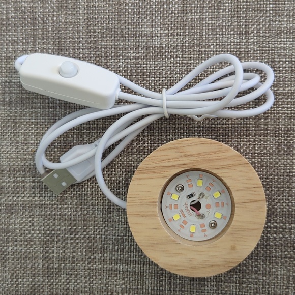 Accents | Led Bright White Round Light Display Stand | Poshmark